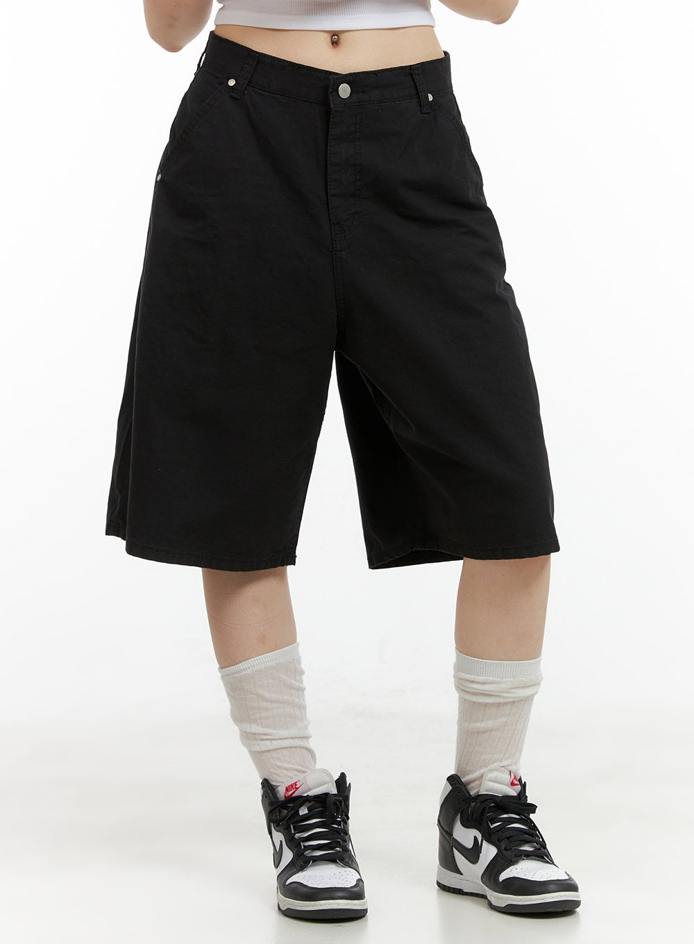 Cotton Bermuda Pants CL422 - Acubi style | LEWKIN