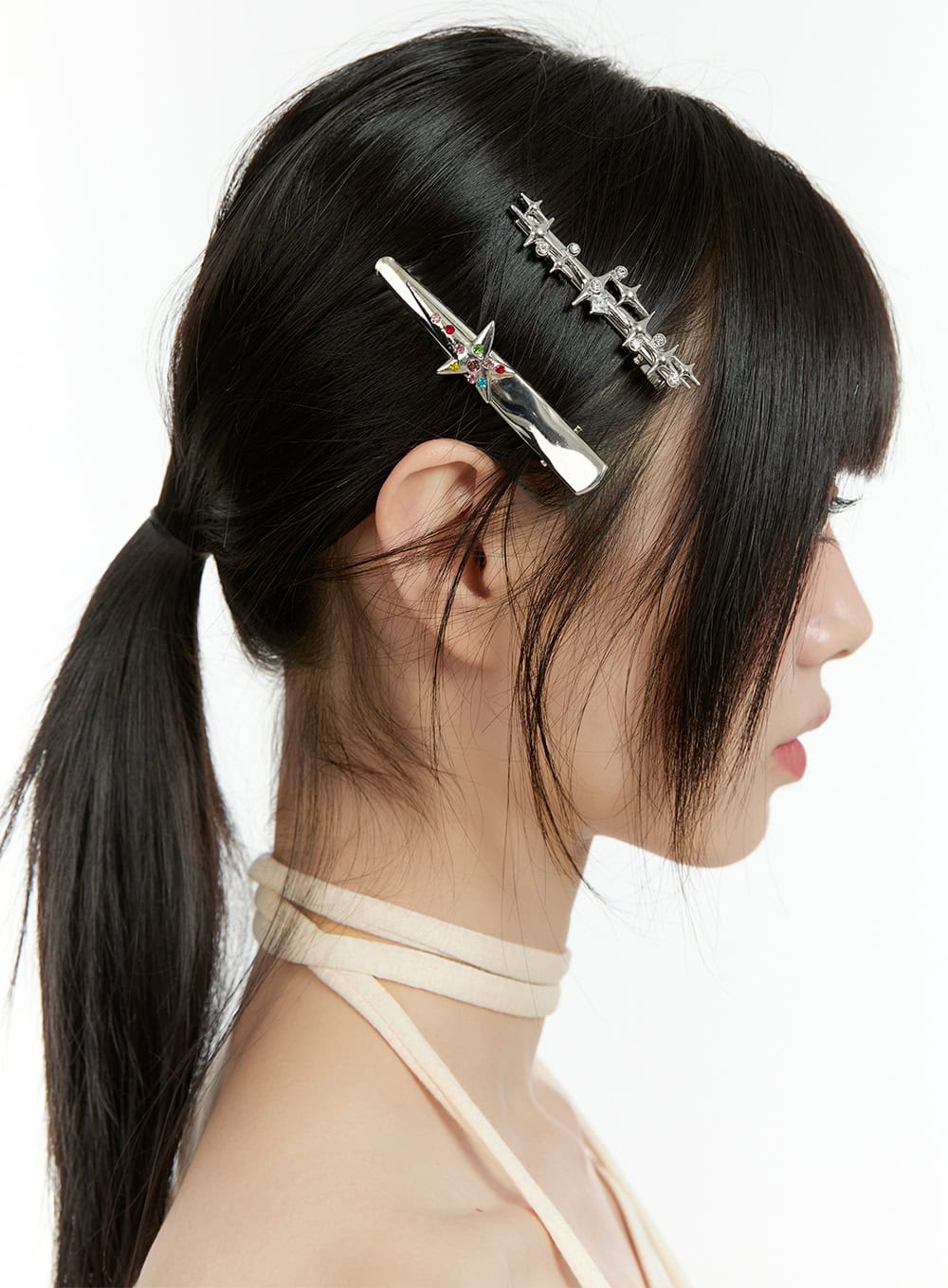 Star Studded Metal Hair Pin CG401 - Acubi style | LEWKIN