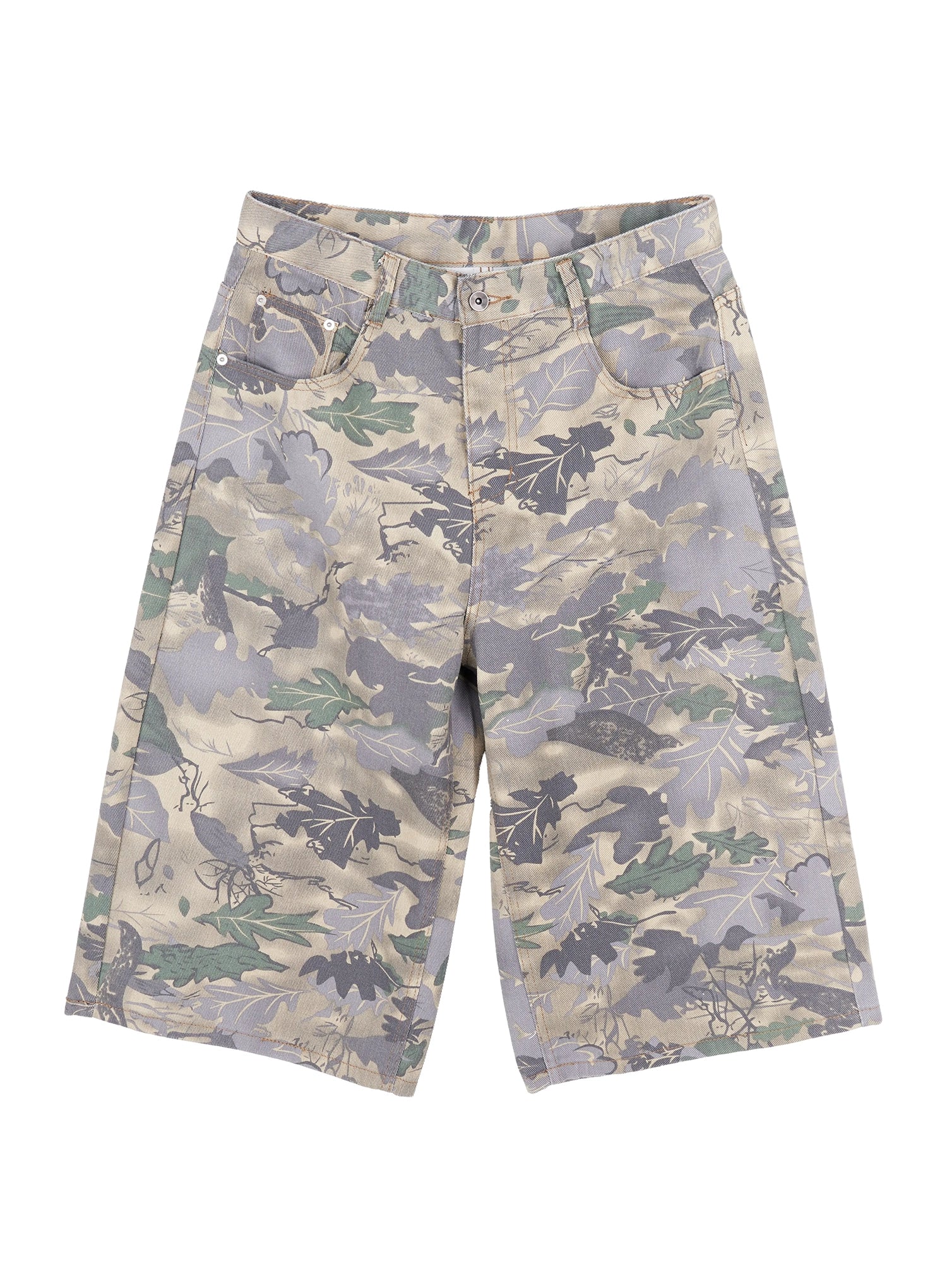 Men's Vintage Floral Jorts IY525 - Korean Men's Fashion | LEWKIN ...